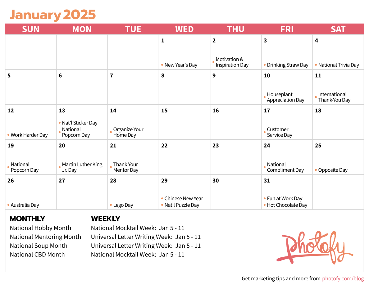 2024 Real Estate Social Media Calendar - Photofy